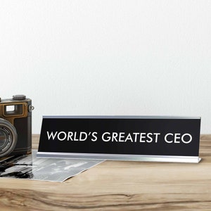 WORLD'S GREATEST CEO Novelty Desk Sign - Etsy