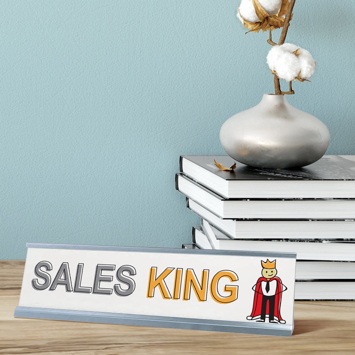 Sales King Stick People Desk Sign Novelty Nameplate 2 X - Etsy