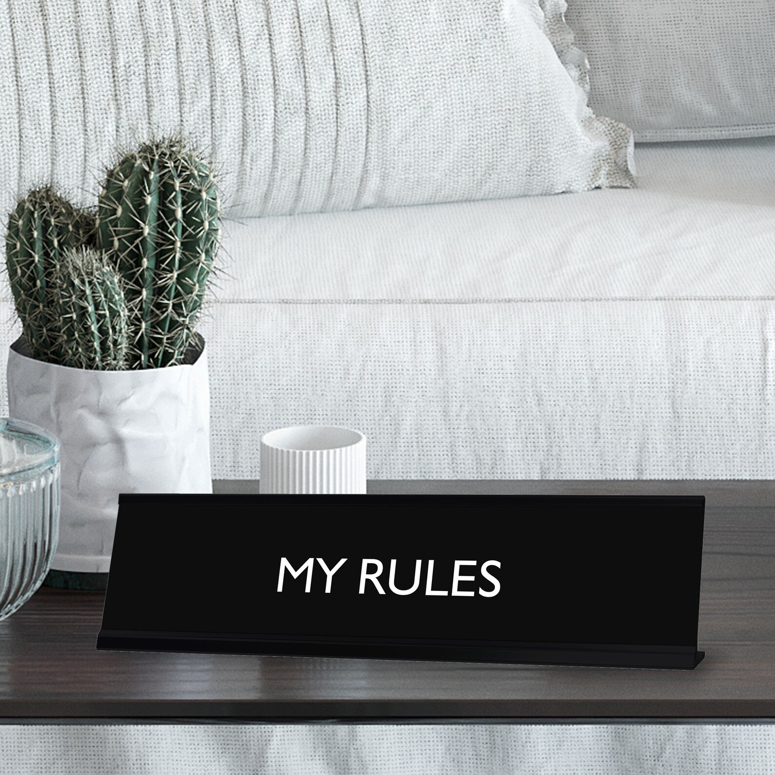 MY RULES Novelty Desk Sign - Etsy