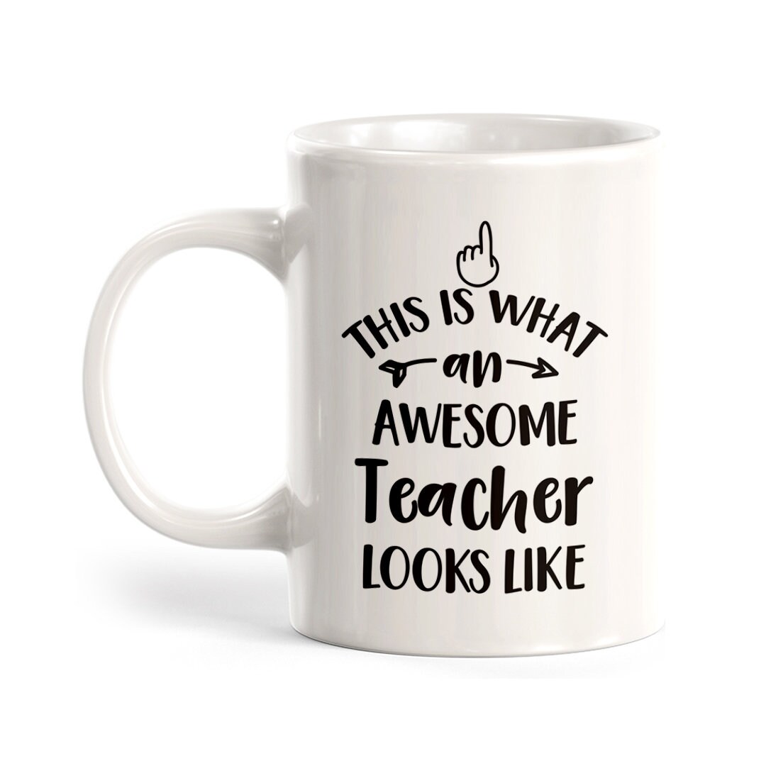 This is What an Awesome Teacher Looks Like Coffee Mug - Etsy Australia