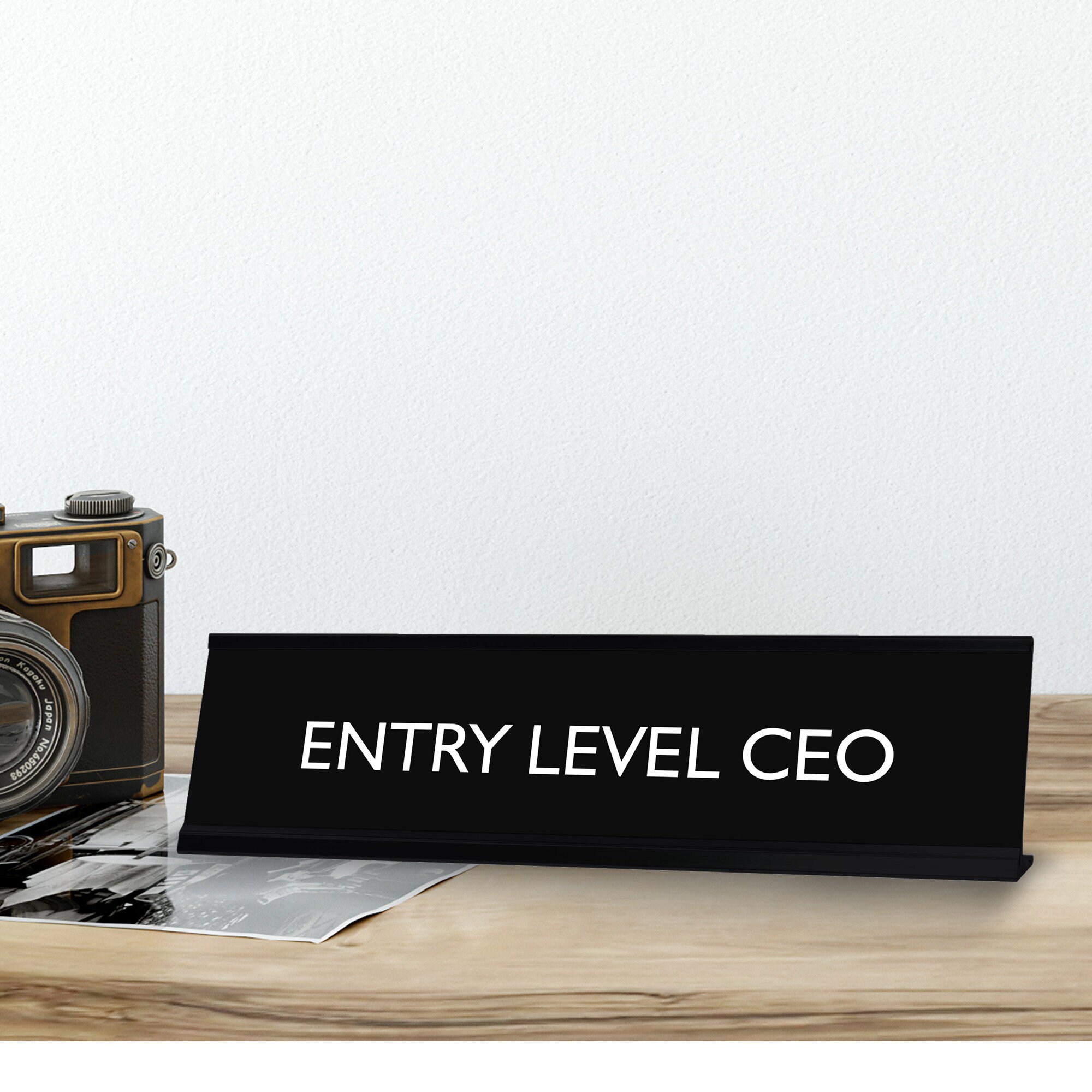 ENTRY LEVEL CEO Novelty Desk Sign | Etsy
