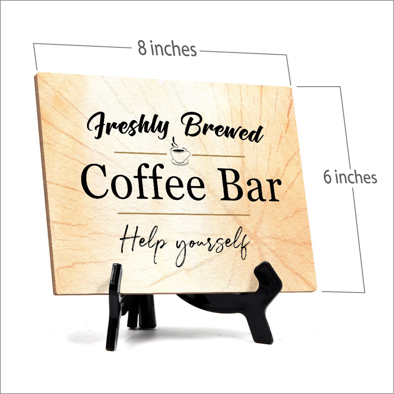 Freshly Brewed Coffee Bar Help Yourself Table or Counter Sign | Etsy