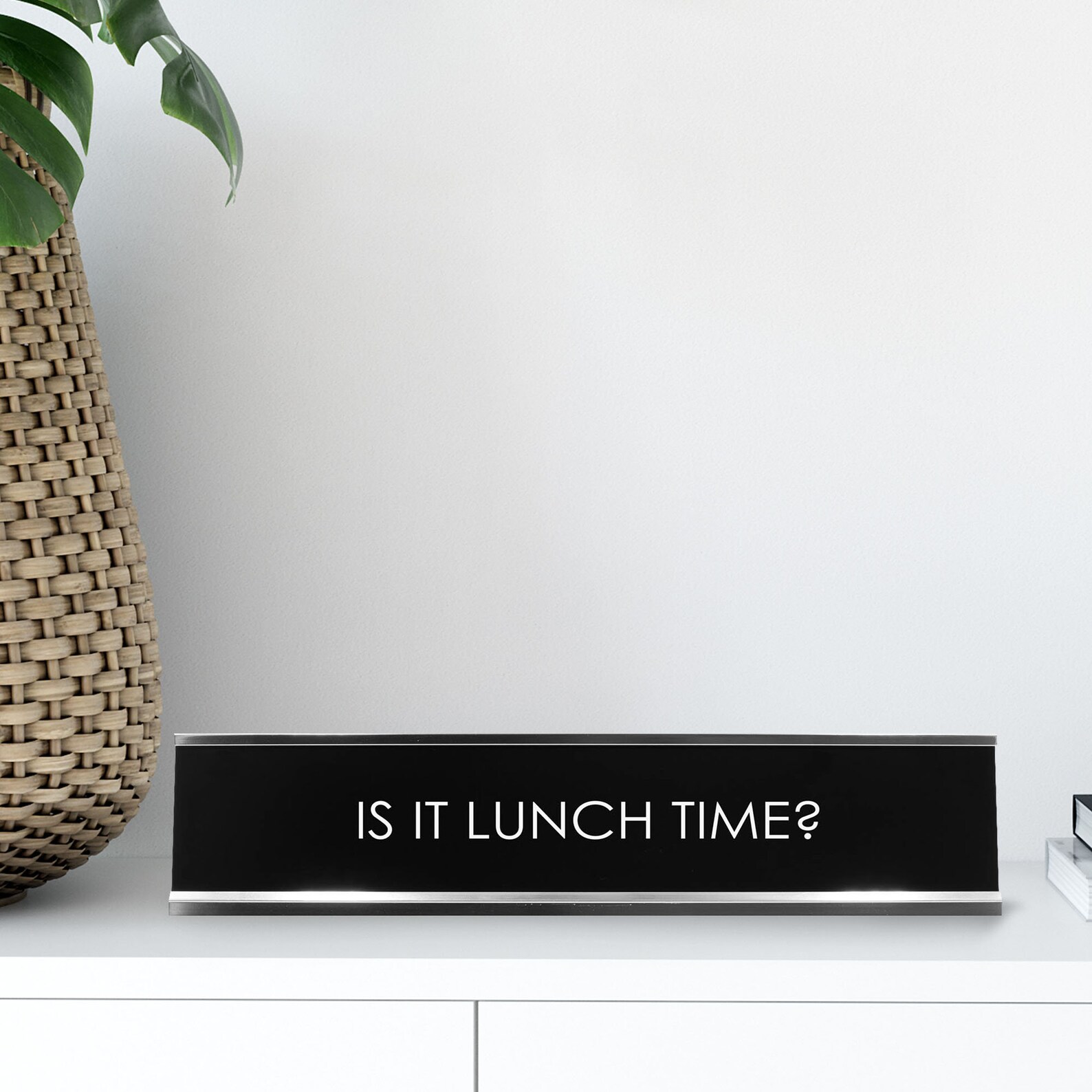 Is It Lunch Time Novelty Desk Sign - Etsy