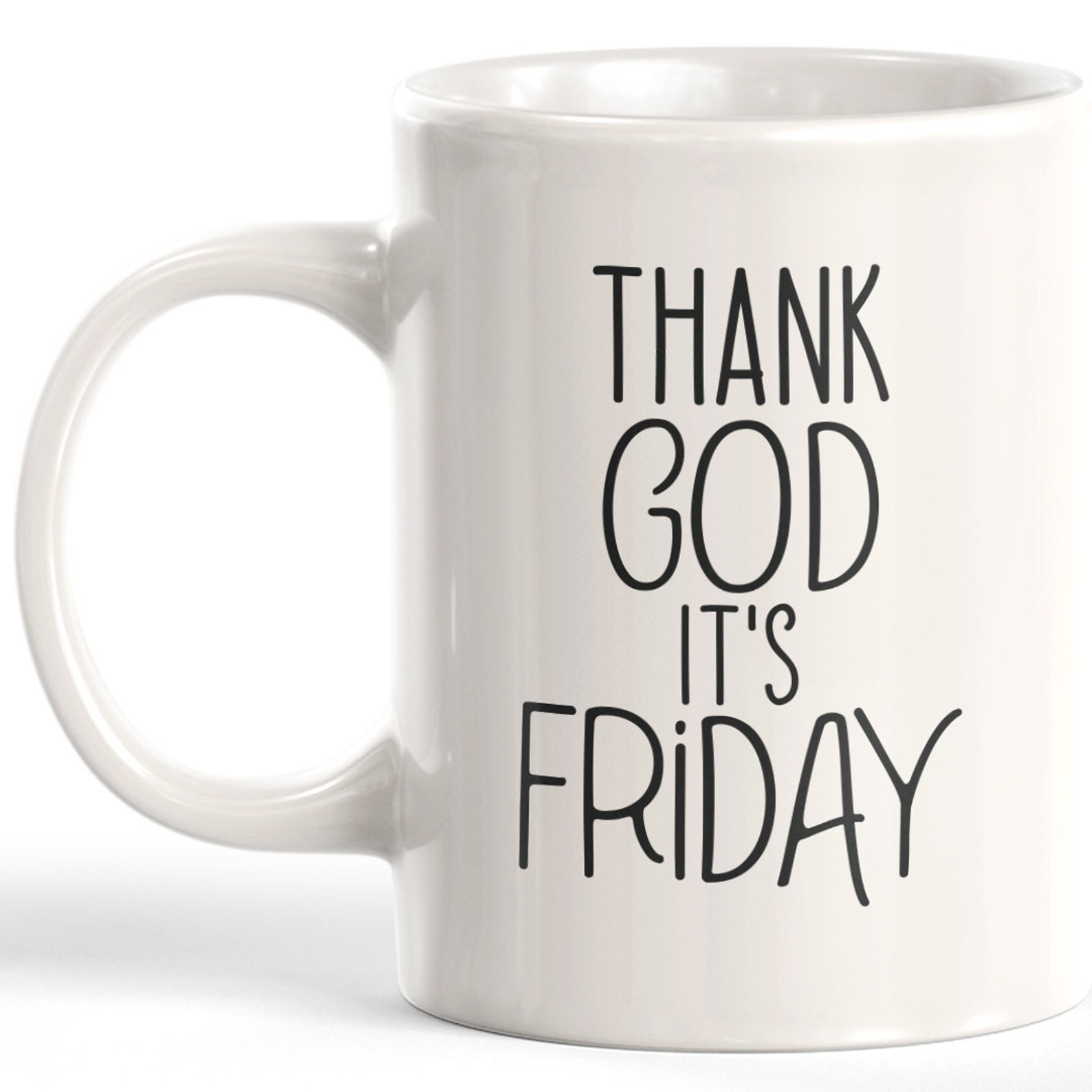 Thank God It's Friday Coffee Mug - Etsy