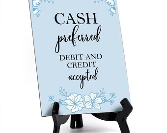Cash Preferred Sign - Etsy