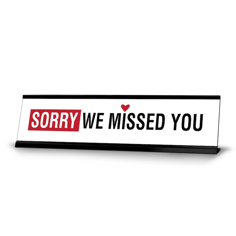 Sorry We Missed You Sign - Etsy