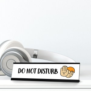 Do Not Disturb Stick People Desk Sign, Novelty Nameplate 2 X 8 - Etsy