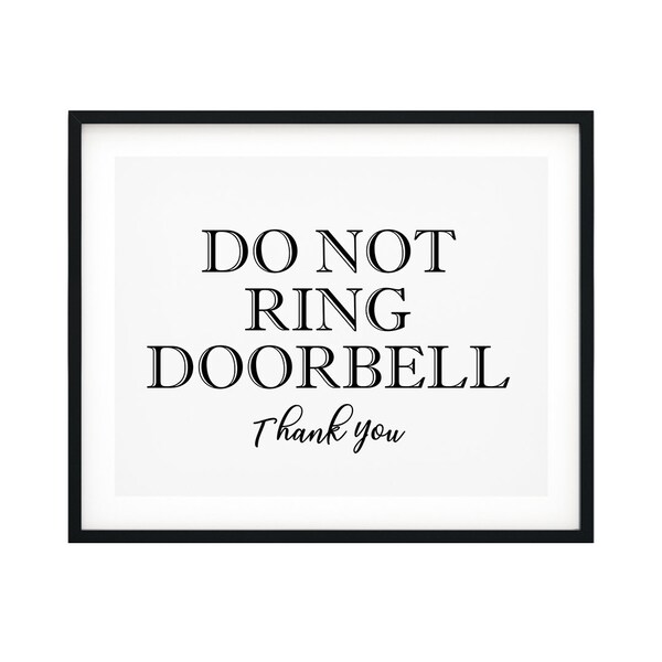 Do Not Ring Doorbell - Etsy