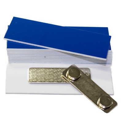 Name Badge Blanks With Magnetic Backing 25 Pack - Etsy