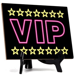 Signs Bylita VIP Table Sign With Acrylic Stand (6x8“) - Etsy