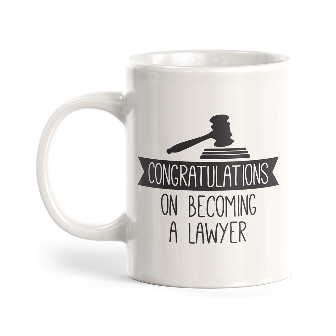 Congratulations on Becoming a Lawyer Coffee Mug - Etsy
