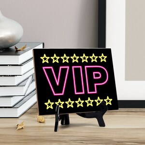 Signs Bylita VIP Table Sign With Acrylic Stand 6x8 - Etsy