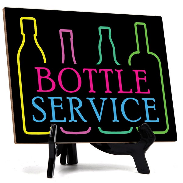 Bottle Service Sign - Etsy