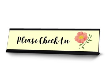 Check in Desk Sign - Etsy