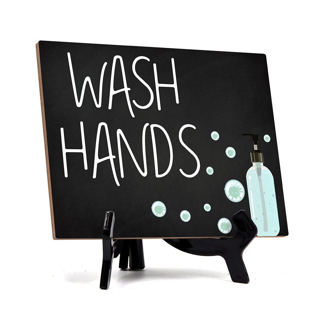 Wash Hands Hygiene Sign 6 X 8 - Etsy UK