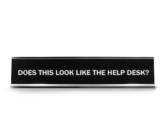 Funny Help Desk Sign - Etsy