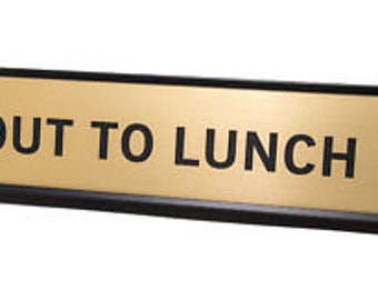 Out to Lunch Sign - Etsy