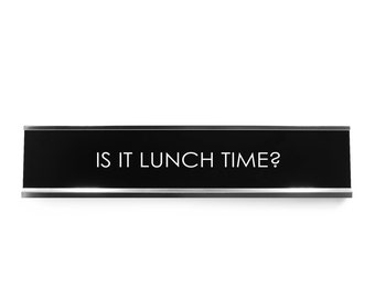 Lunch Time Sign - Etsy