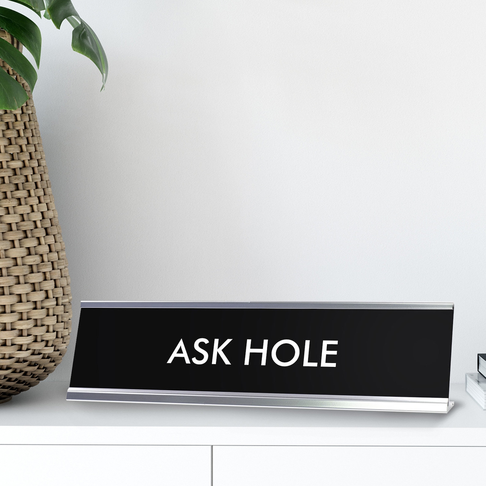 ASK HOLE Novelty Desk Sign - Etsy