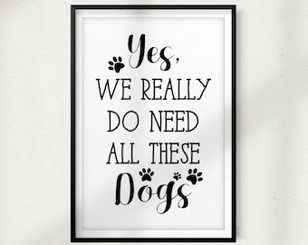 Dogs Quote Print - Etsy