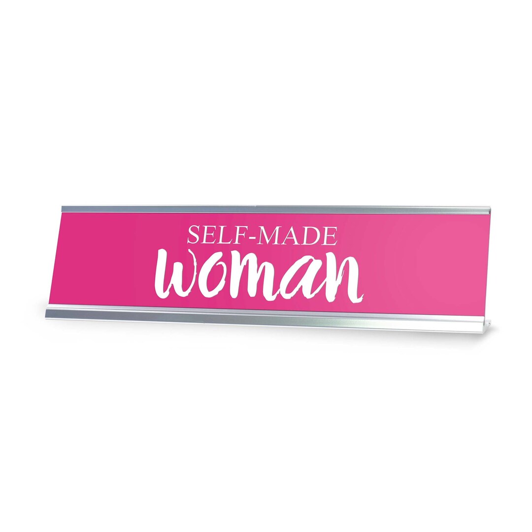 Self Made Woman Novelty Desk Sign - Etsy
