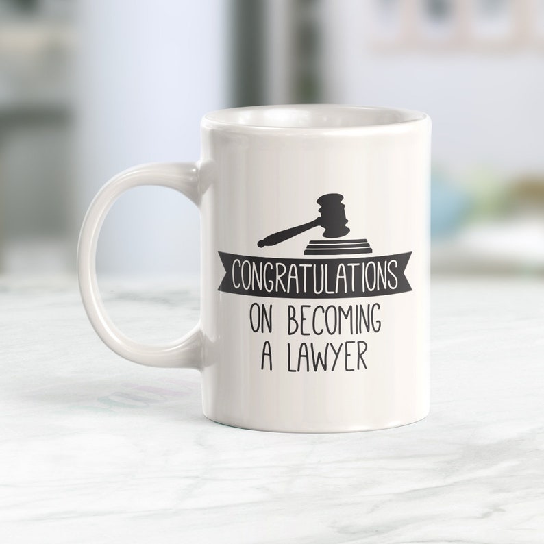 Congratulations on Becoming a Lawyer Coffee Mug - Etsy