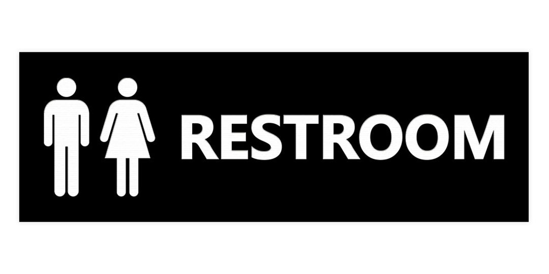 Basic Unisex Restroom Sign - Etsy