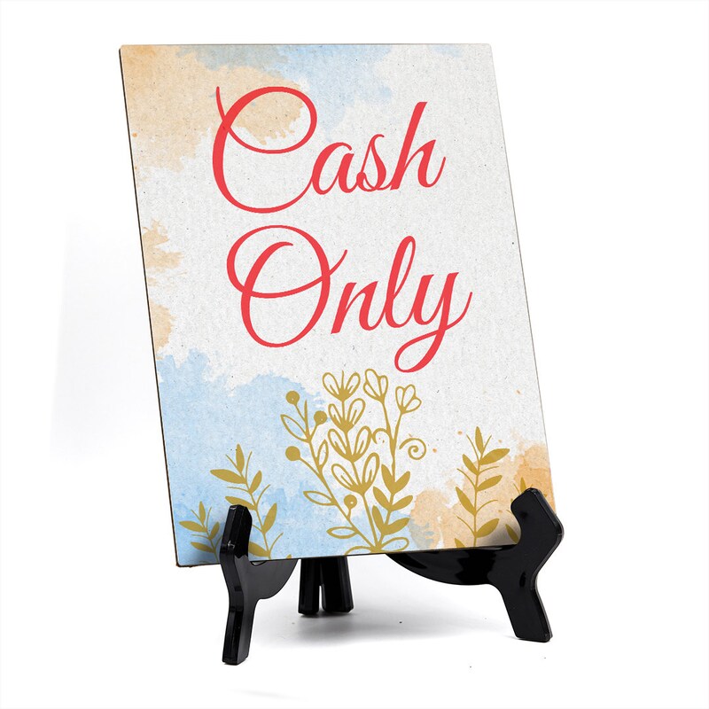 Cash Only Sign - Etsy