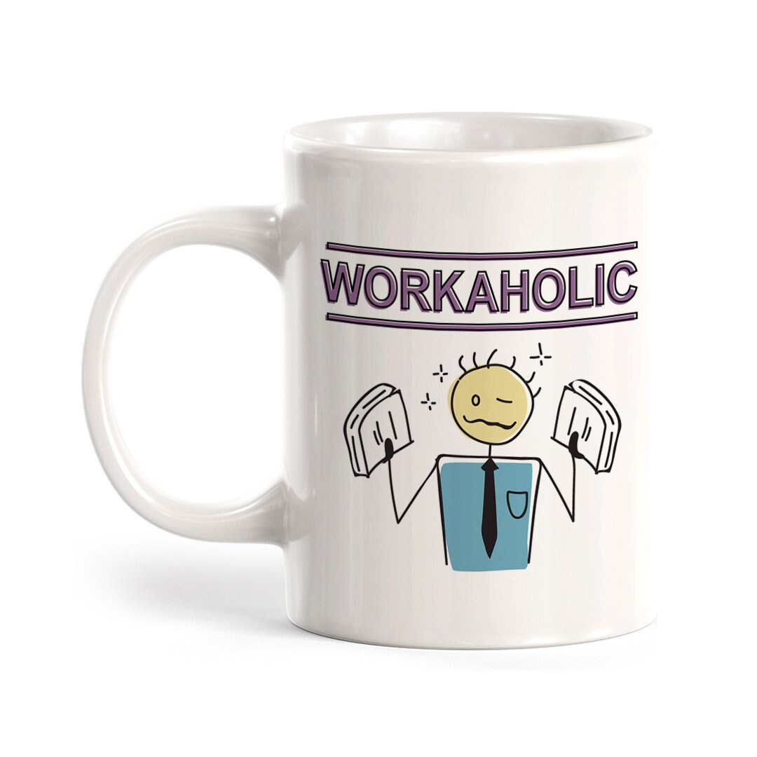 Workaholic Stick People Design Coffee Mug - Etsy