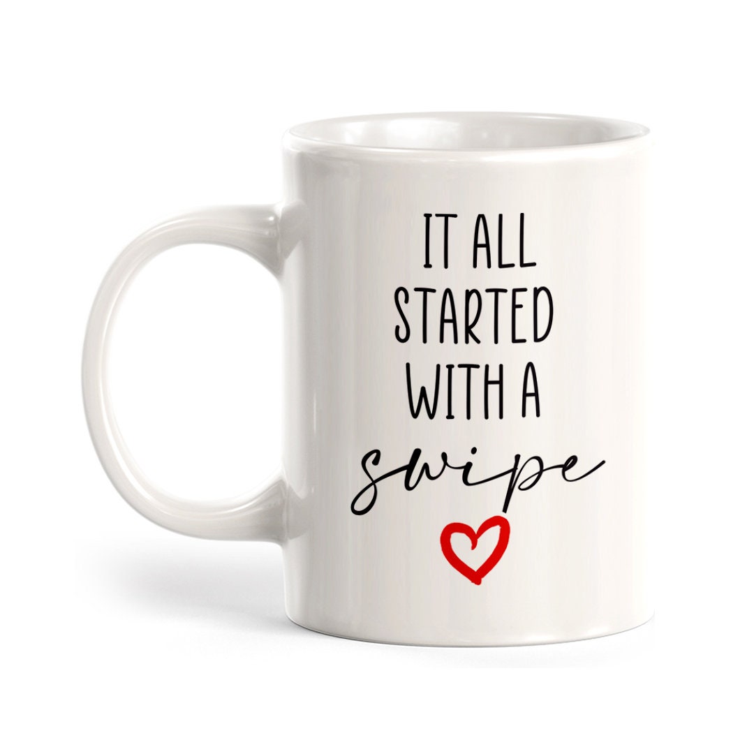 It All Started With A Swipe Coffee Mug - Etsy