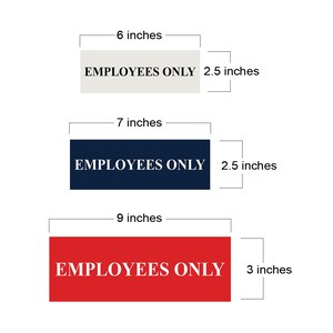 Basic Employees Only Door / Wall Sign Black / Gold Large - Etsy