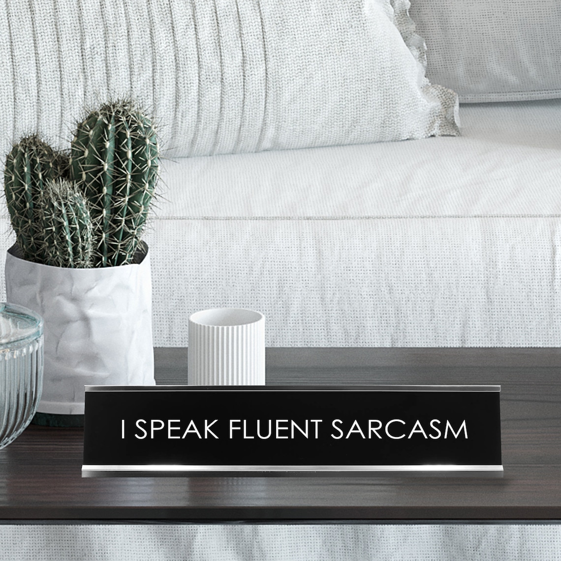 I Speak Fluent Sarcasm Novelty Desk Sign - Etsy UK