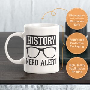 History Nerd Alert Coffee Mug - Etsy