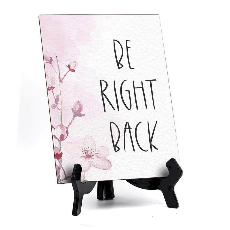 Be Right Back Signs - Etsy