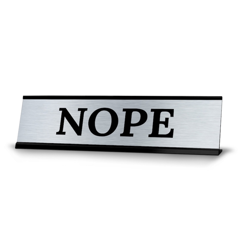 Nope Yard Sign - Etsy
