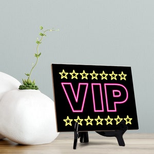 Signs Bylita VIP Table Sign With Acrylic Stand 6x8 - Etsy