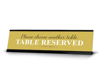 Table Reserved Sign - Etsy
