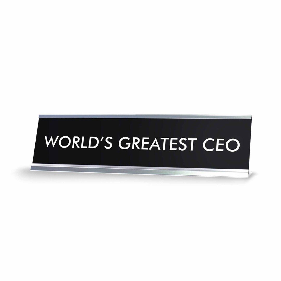 WORLD'S GREATEST CEO Novelty Desk Sign - Etsy