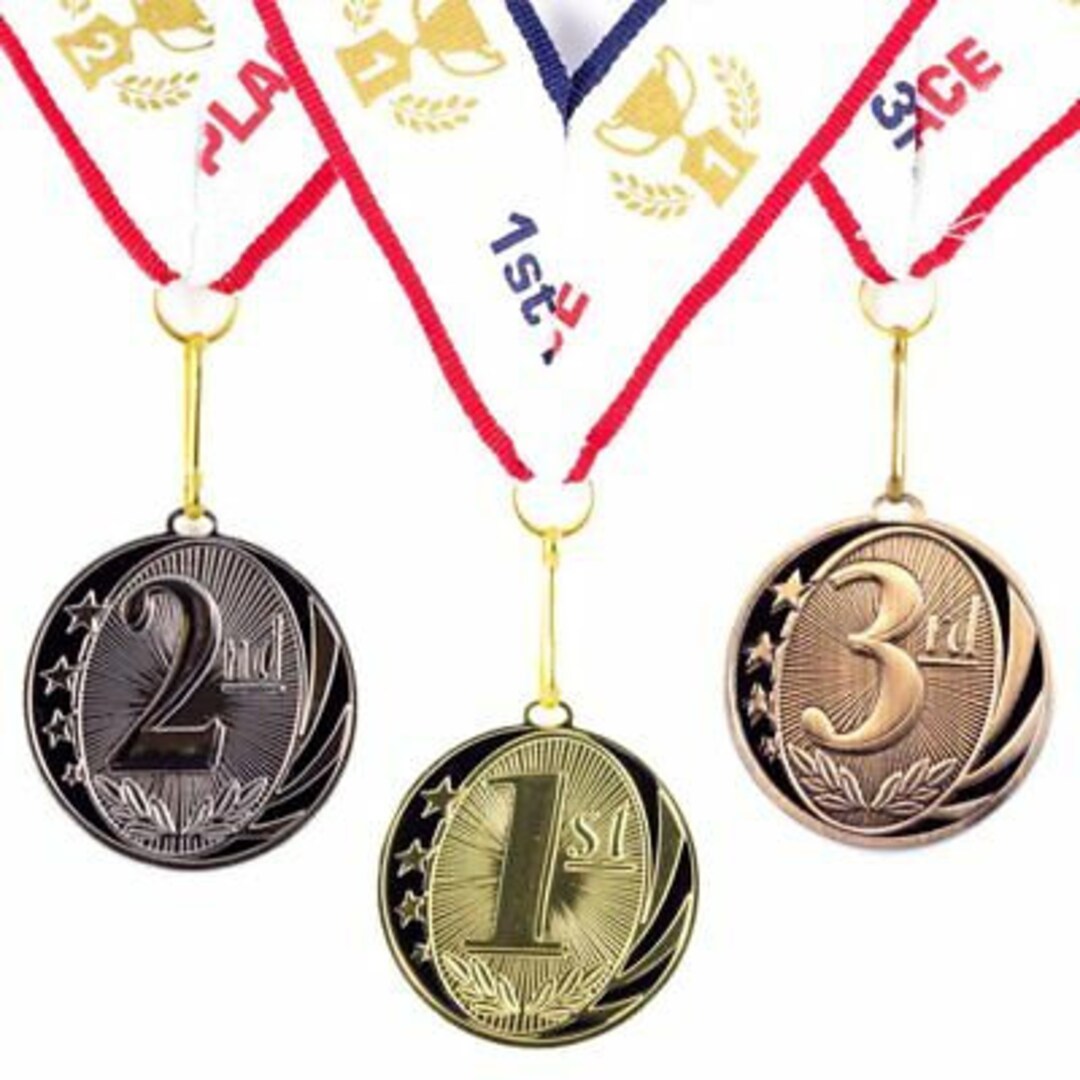 1st 2nd 3rd Place Midnite Star Award Medals - 3 Piece Set (gold, Silver ...