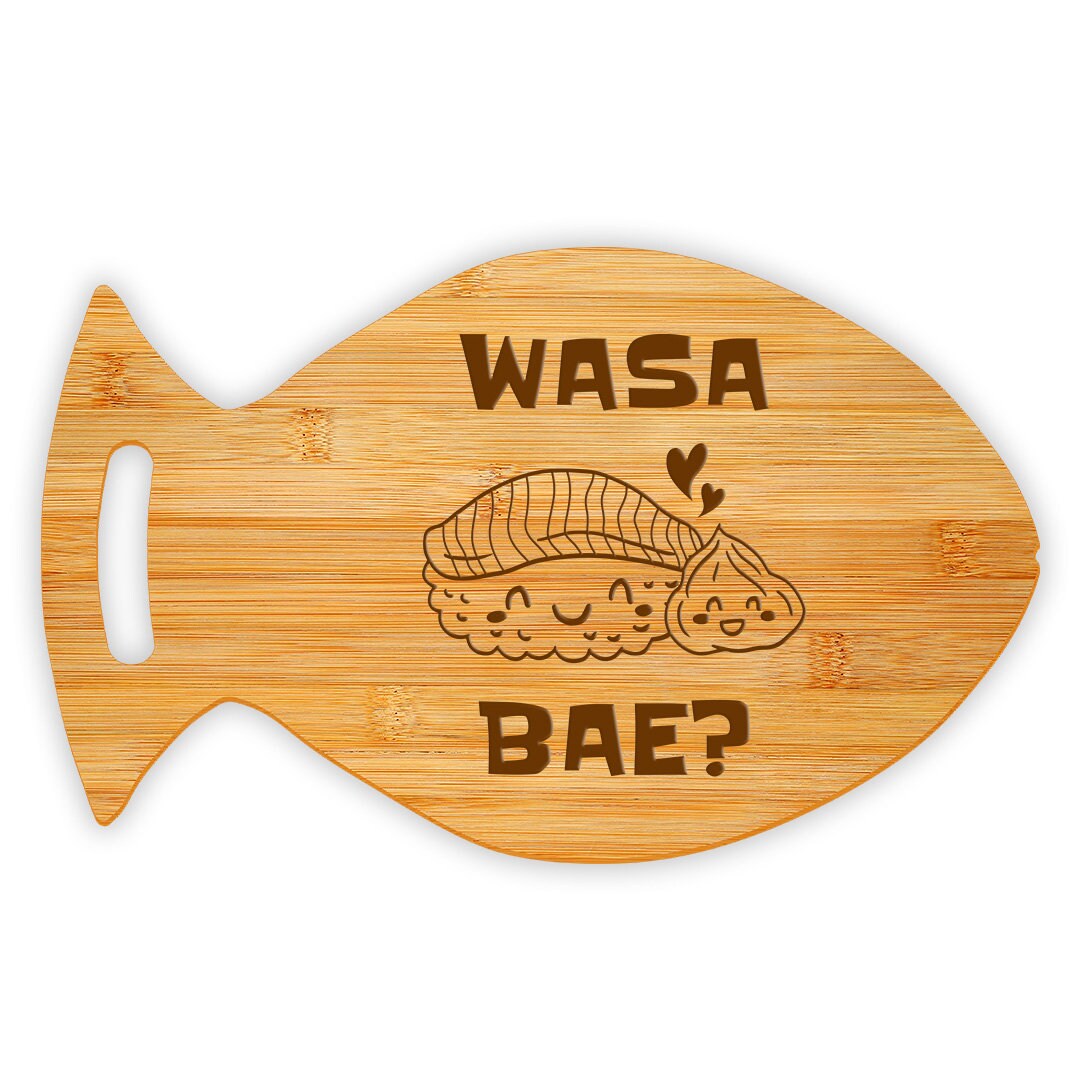 Wasa Bae 14 X 8.5 Fish Shape Cutting Board Decorative Kitchen Accessory ...