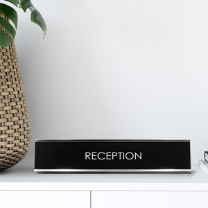 Reception Novelty Desk Sign - Etsy