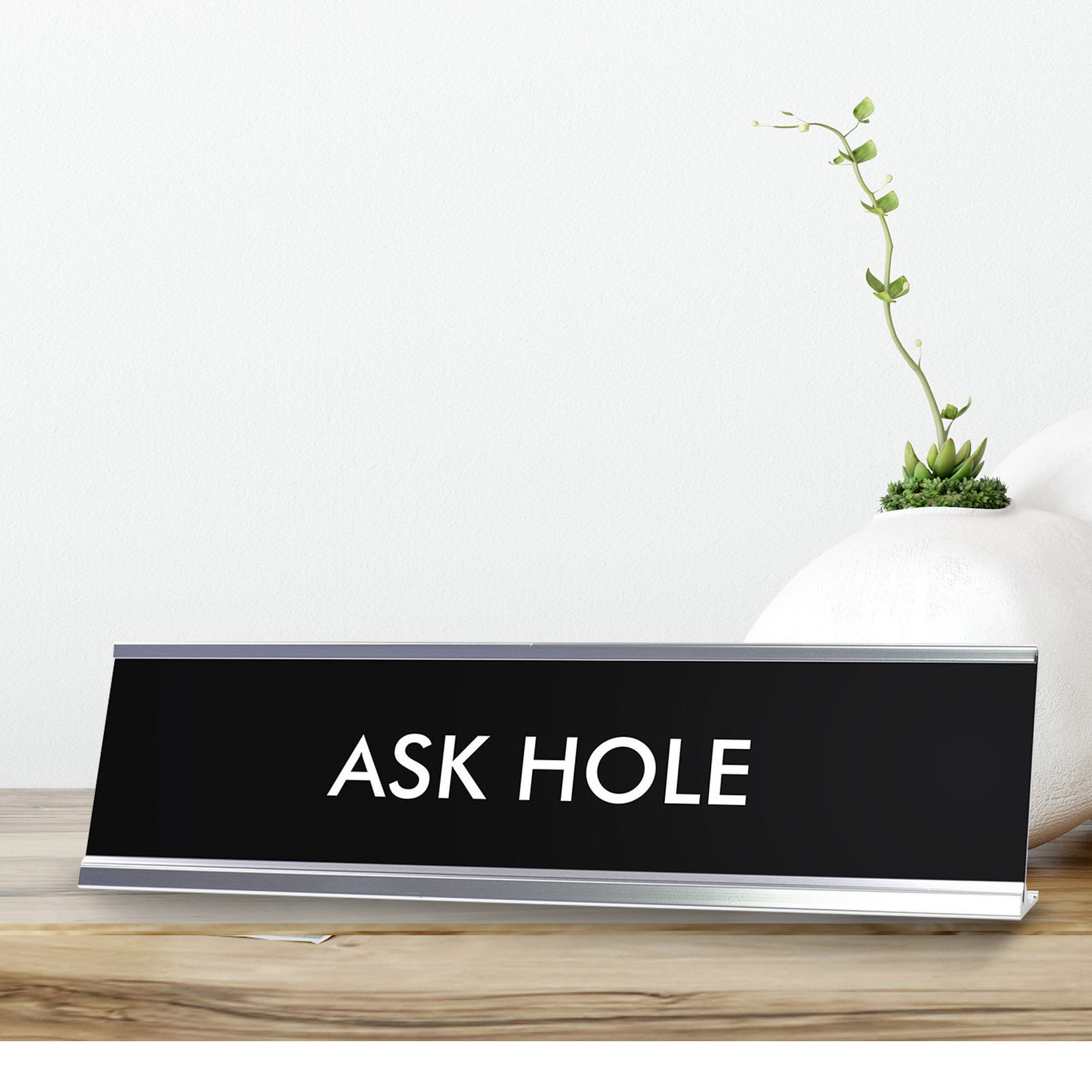 ASK HOLE Novelty Desk Sign - Etsy