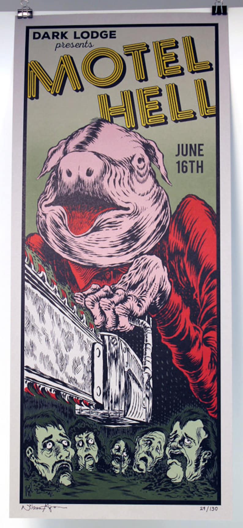 Motel Hell Screen Printed Poster - Etsy UK