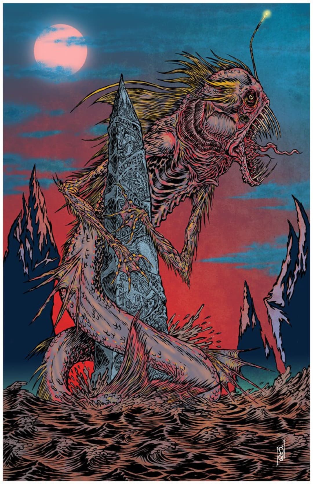 H.P. Lovecraft's Dagon 11x17" Print - Etsy