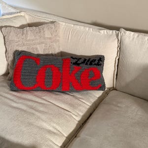 Crocheted Diet Coke Pillow - Made to Order - Etsy