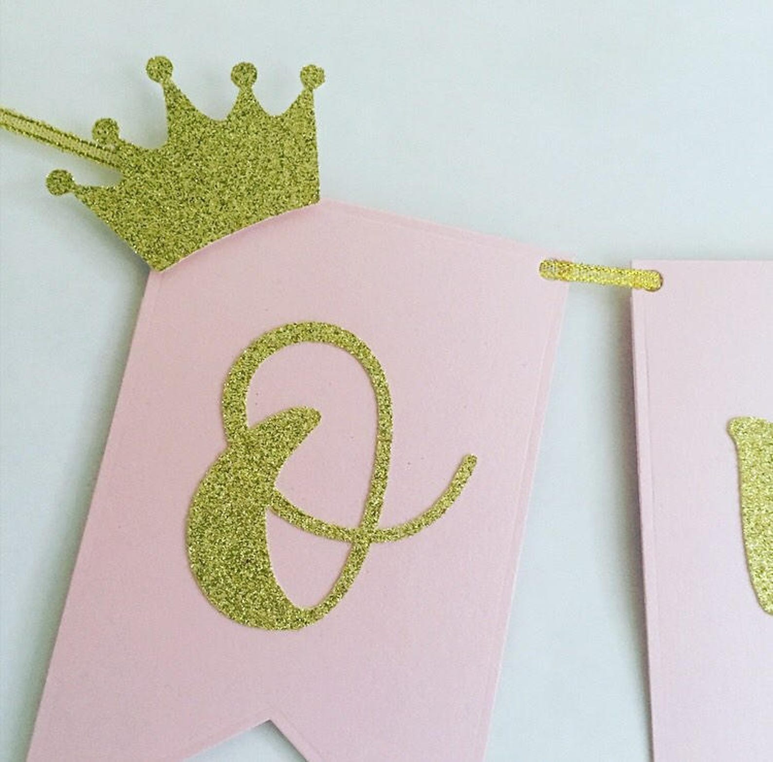 Princess Party.one Bunting.highchair Bunting.1st Birthday - Etsy