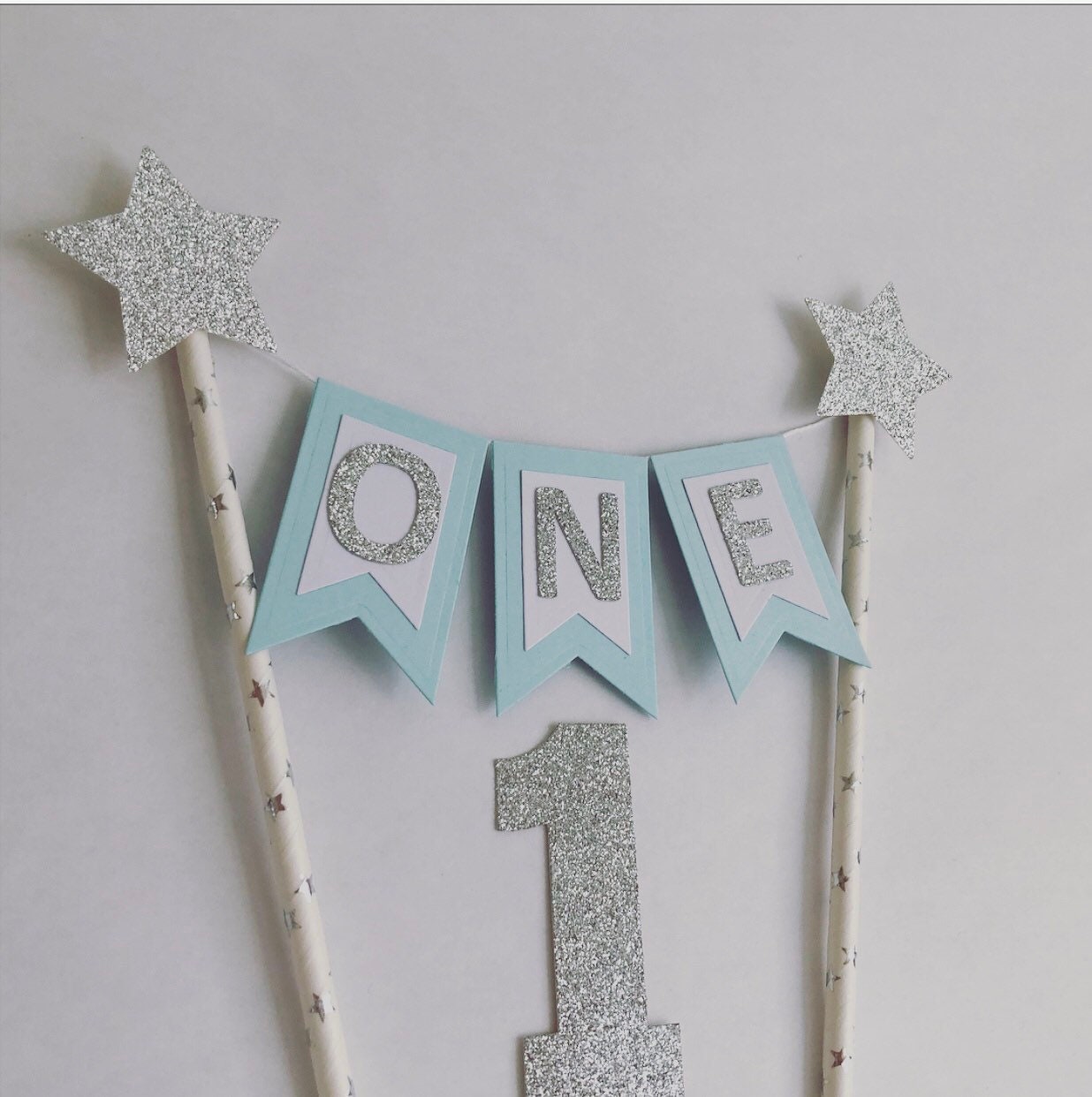 First Birthday Cake Topper.1st Birthday Cake Bunting Boys Cake | Etsy