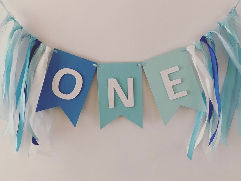 One Highchair Banner One Ombré Banner Ombré Bunting 1st - Etsy