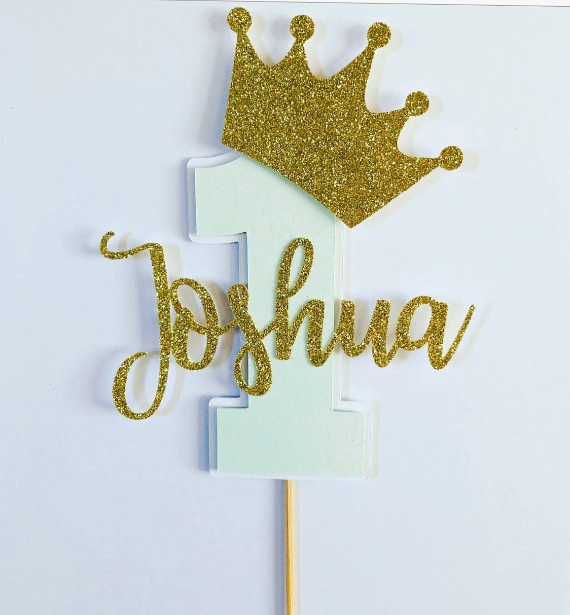 Custom Personalised Cake Topper One Cake Topper Crown Cale | Etsy