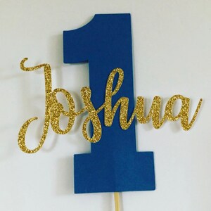 Handmade Custom Personalised Cake Topper One Cake Topper Personalized ...